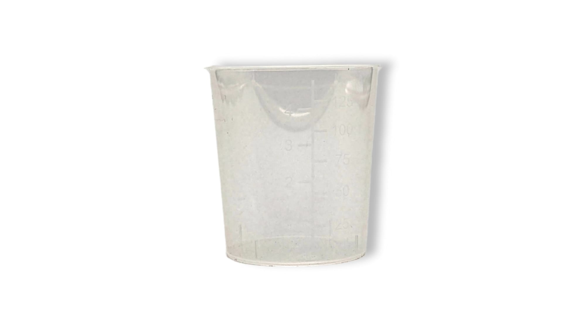 PP-Becher, Probenbehälter, konisch, transparent 125ml OHNE DECKEL mit Skala (VE= 50Stck/Beutel ...